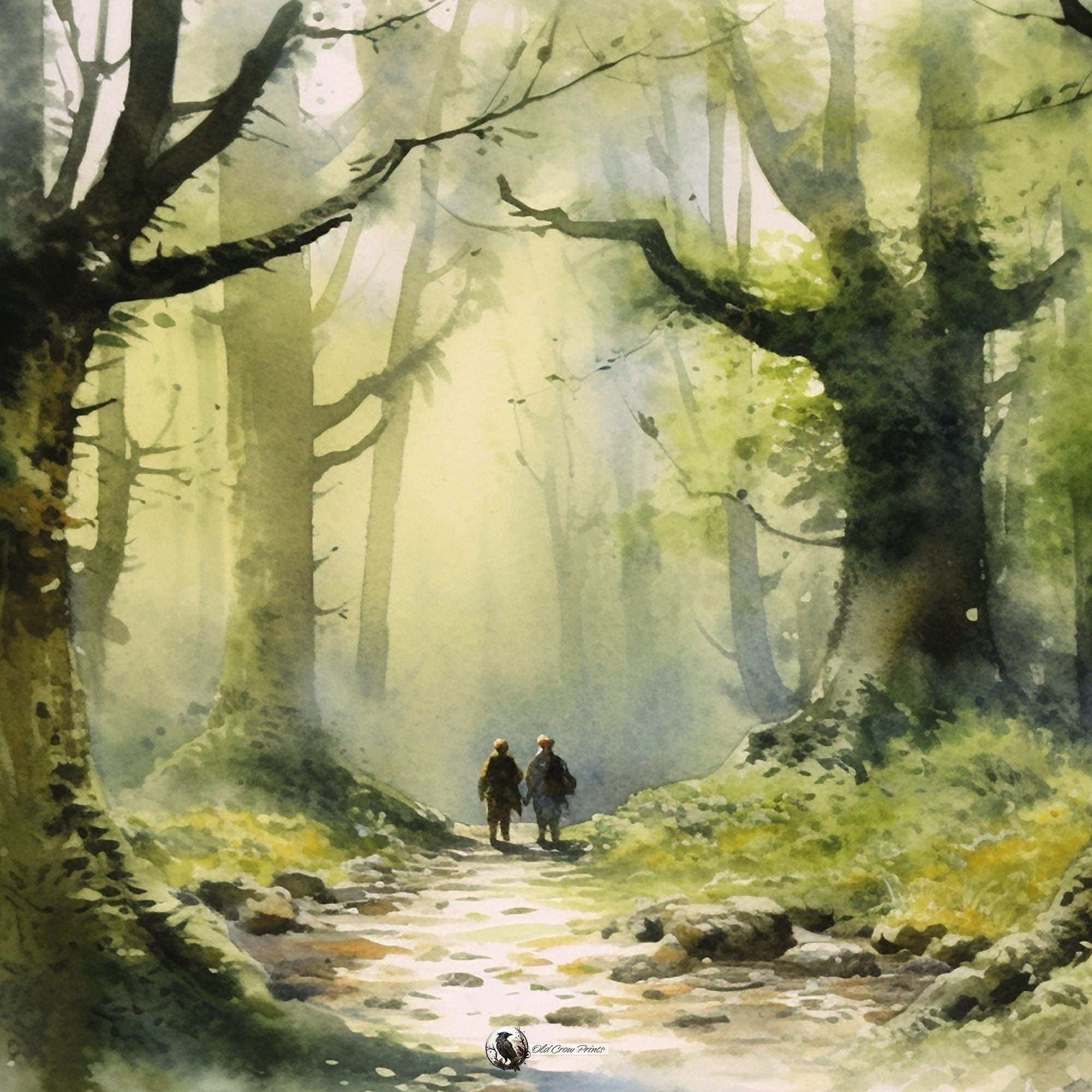 Fangorn Forest Painting, the Lord of the Rings Art, Jrr Tolkien ...