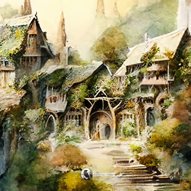 Entrance to Rivendell, Lord of the Rings Art, Fantasy Art, Tolkien ...