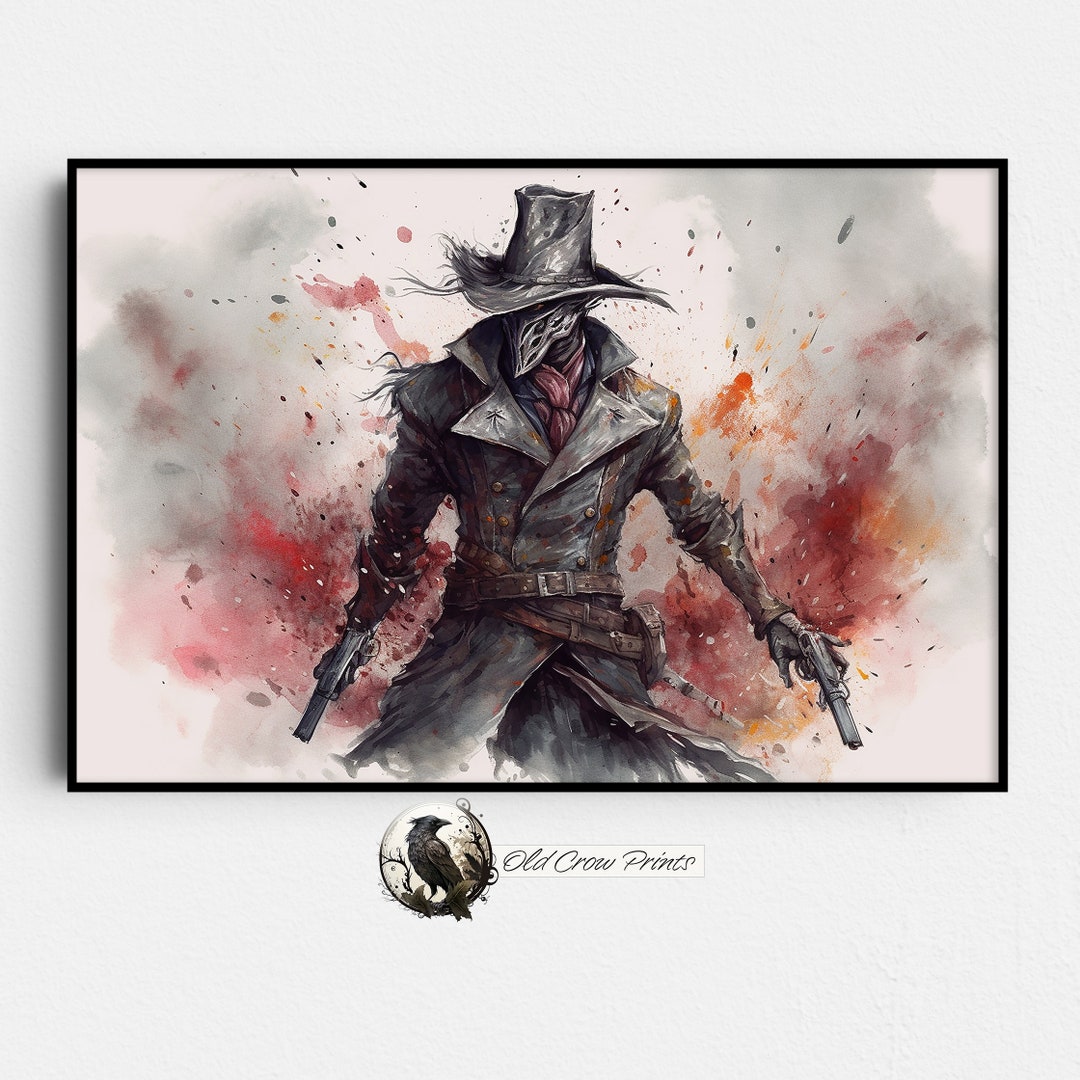 Bloodborne Hunter, Dark Souls Poster Art, Movie Painting, Film, Video ...