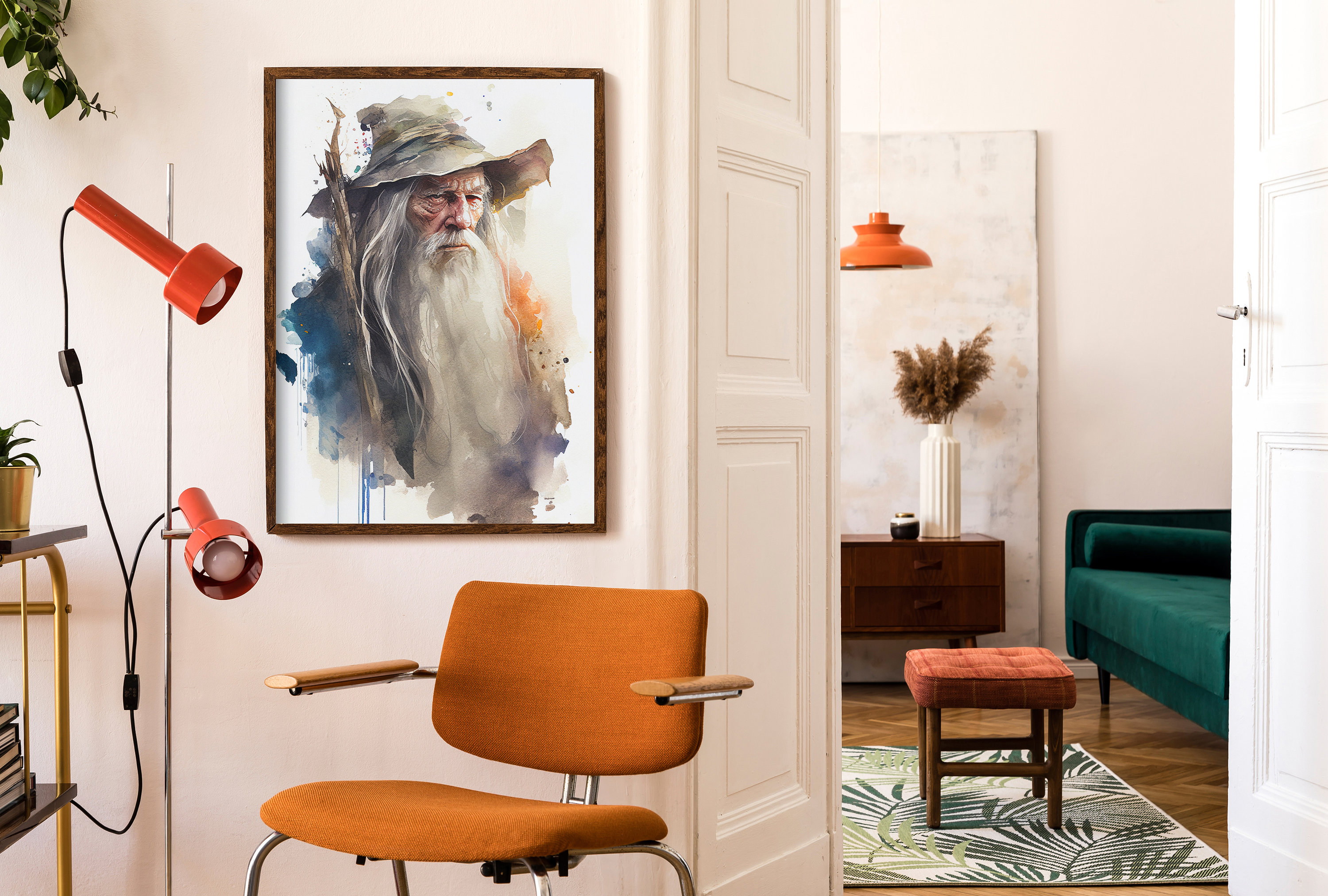Gandalf Watercolor Sketch, Lord of the Rings Art, Fantasy Art, Tolkien ...