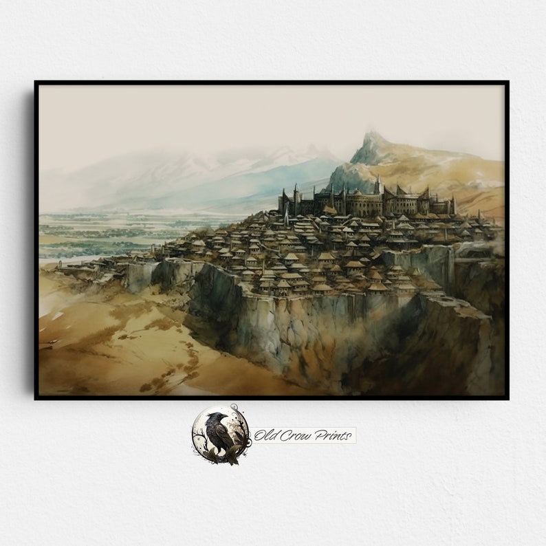 Rohan Landscape Painting, the Lord of the Rings Art, Fantasy Art, Jrr ...
