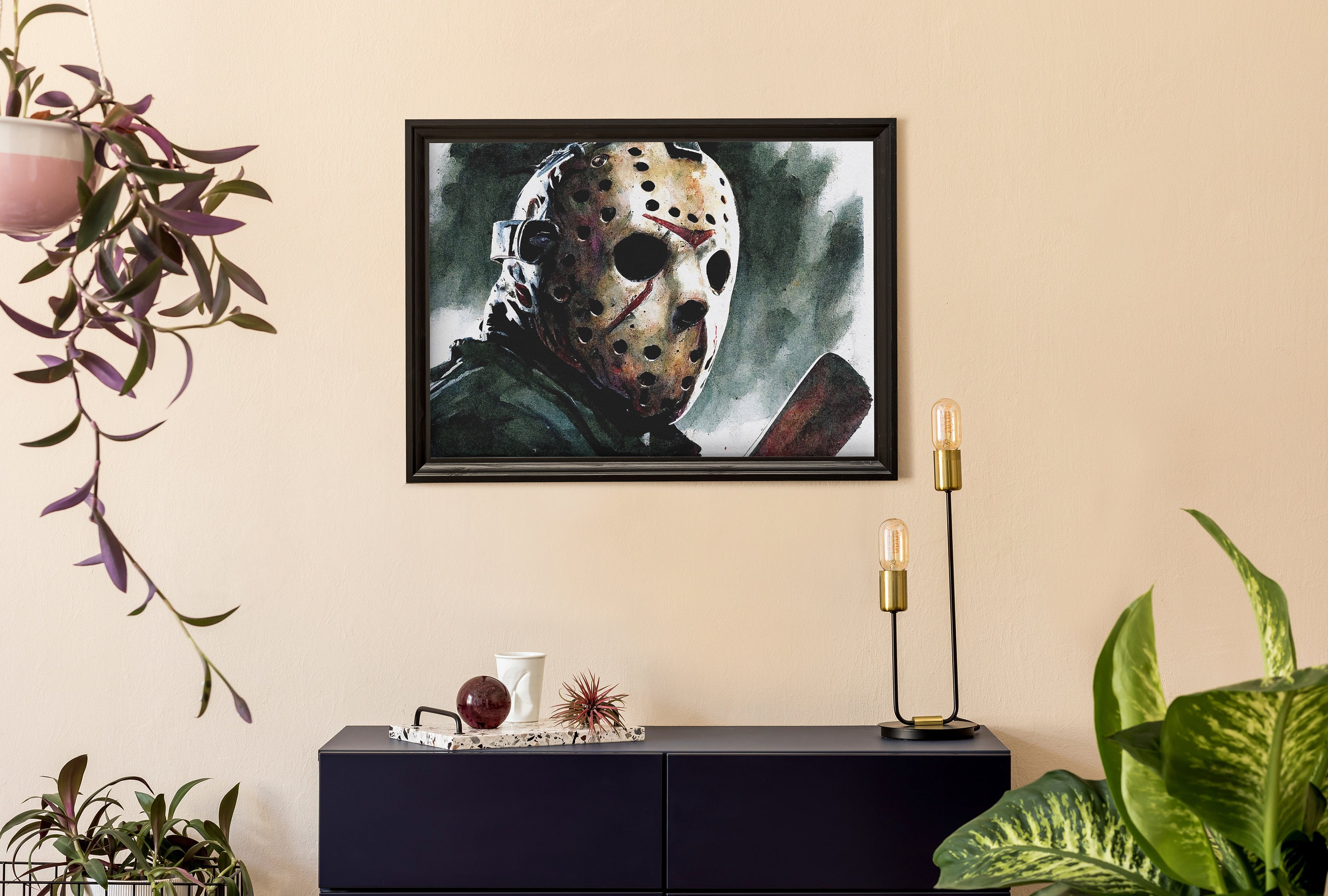 Jason Vorhees Friday the 13th Halloween Horror Movie Wall - Etsy