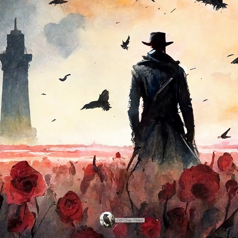 The Dark Tower, Landscape Watercolor Painting, Stephen King, Fantasy ...