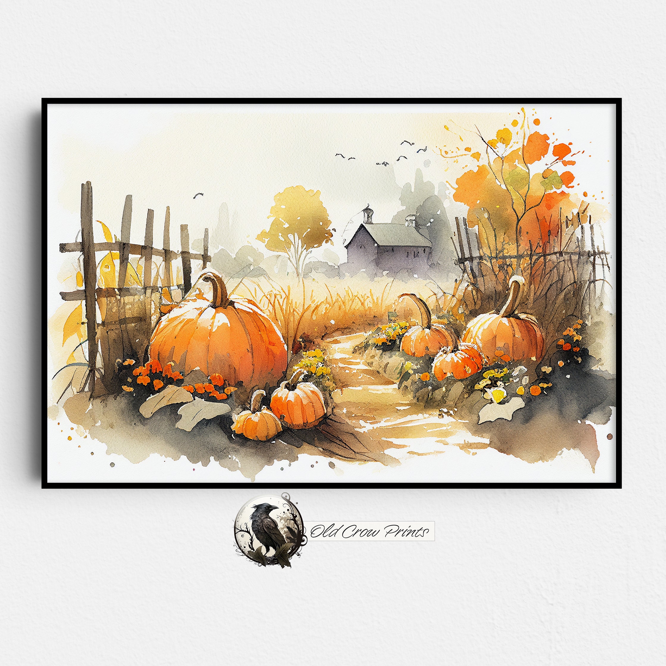 Pumpkin Patch, Fall Decor, Vintage Farmhouse Decor, Vintage Inspired ...