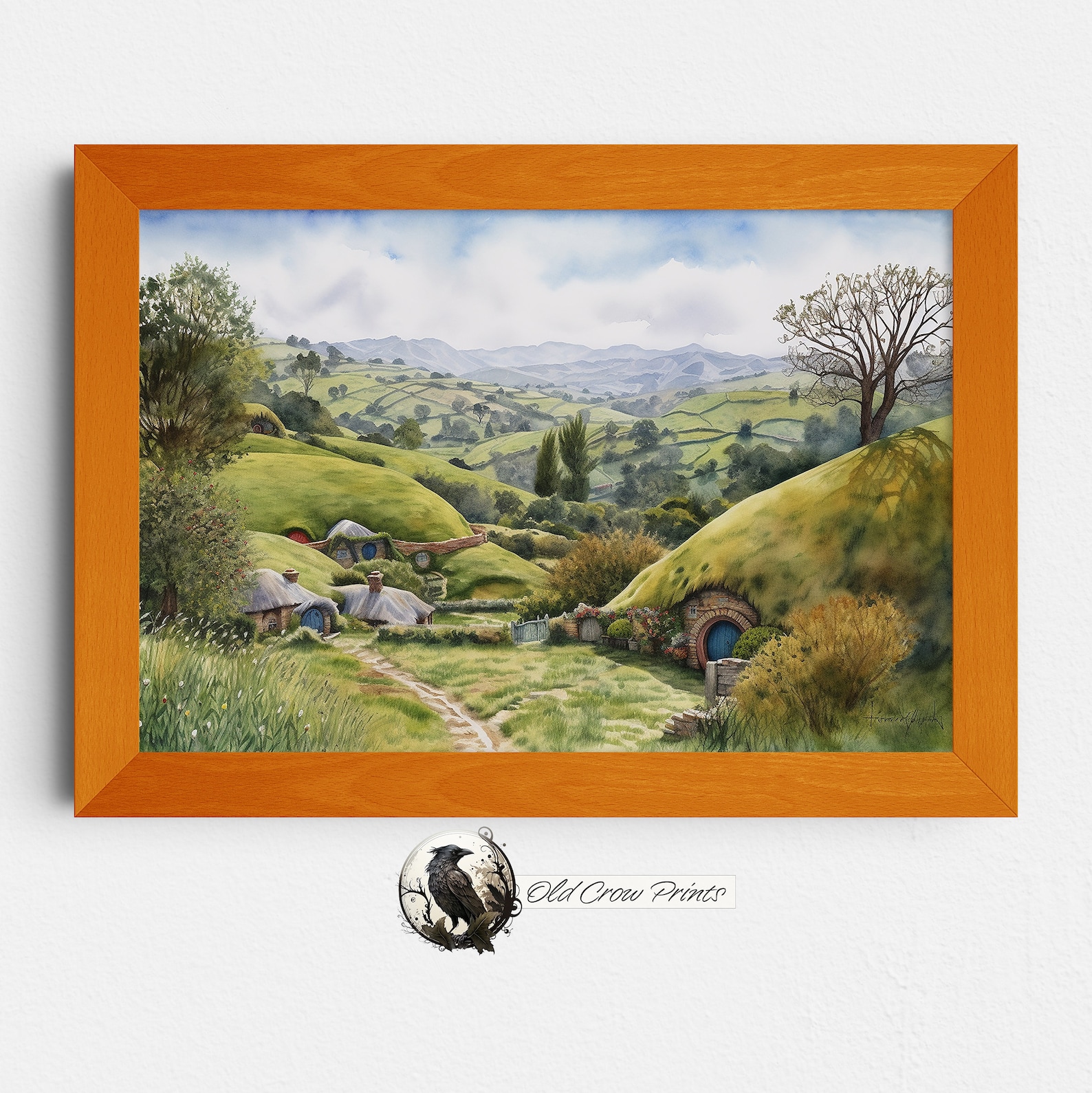 The Shire Painting, the Lord of the Rings Art, Fantasy Art, Jrr Tolkien ...