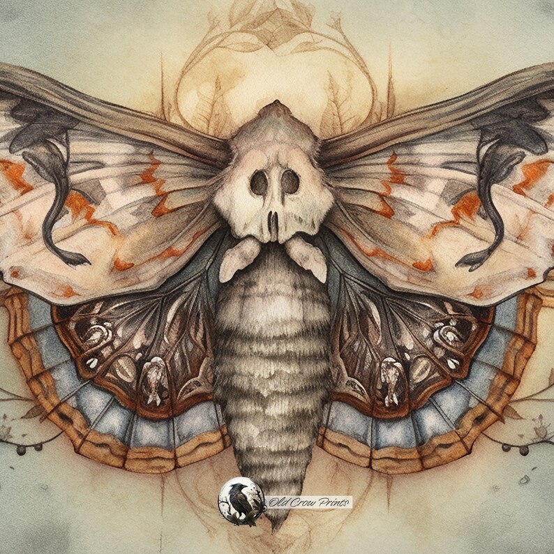 Gothic Moth, Dark Academia, Gloomy Victorian Paintings, Vintage Moody ...