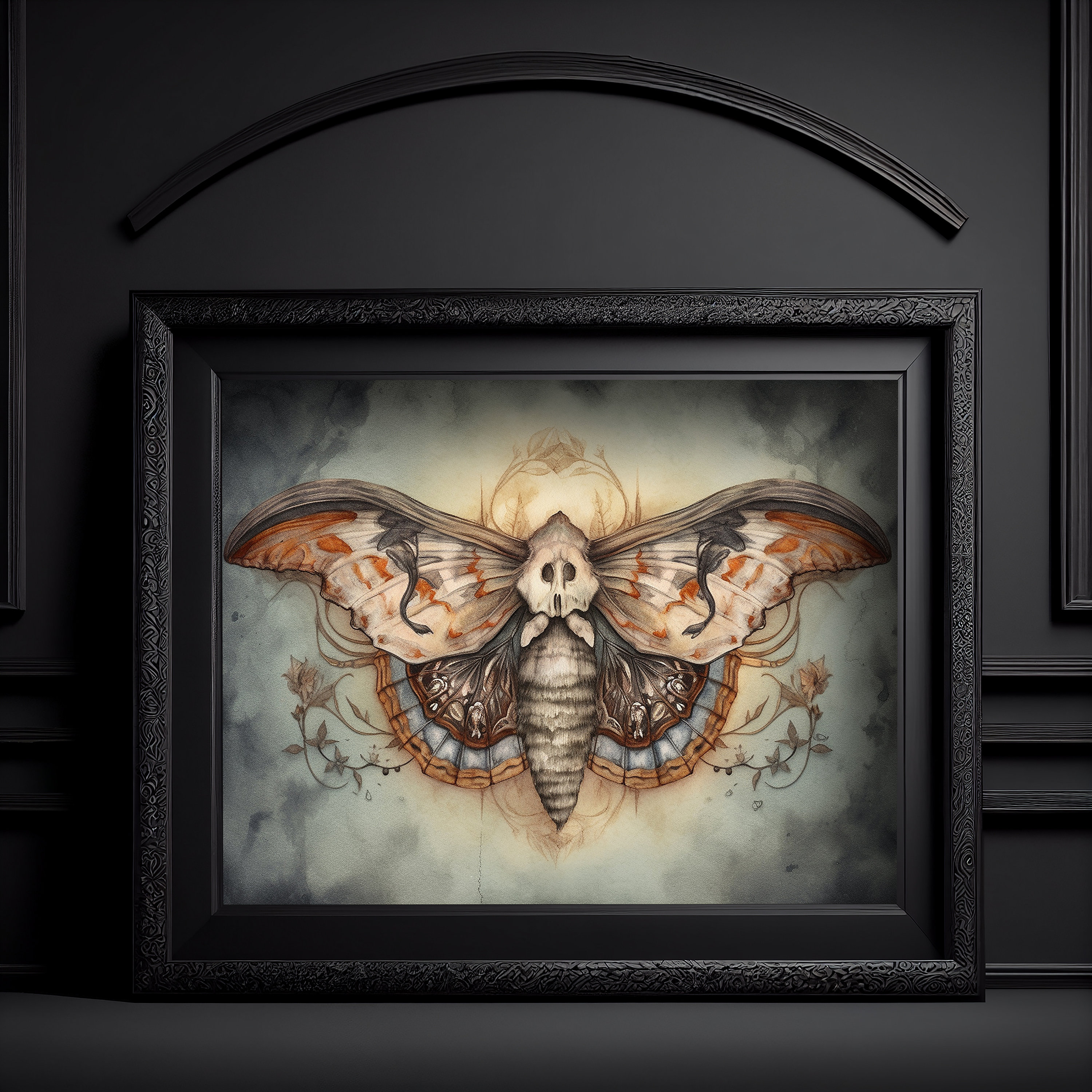 Gothic Moth, Dark Academia, Gloomy Victorian Paintings, Vintage Moody ...