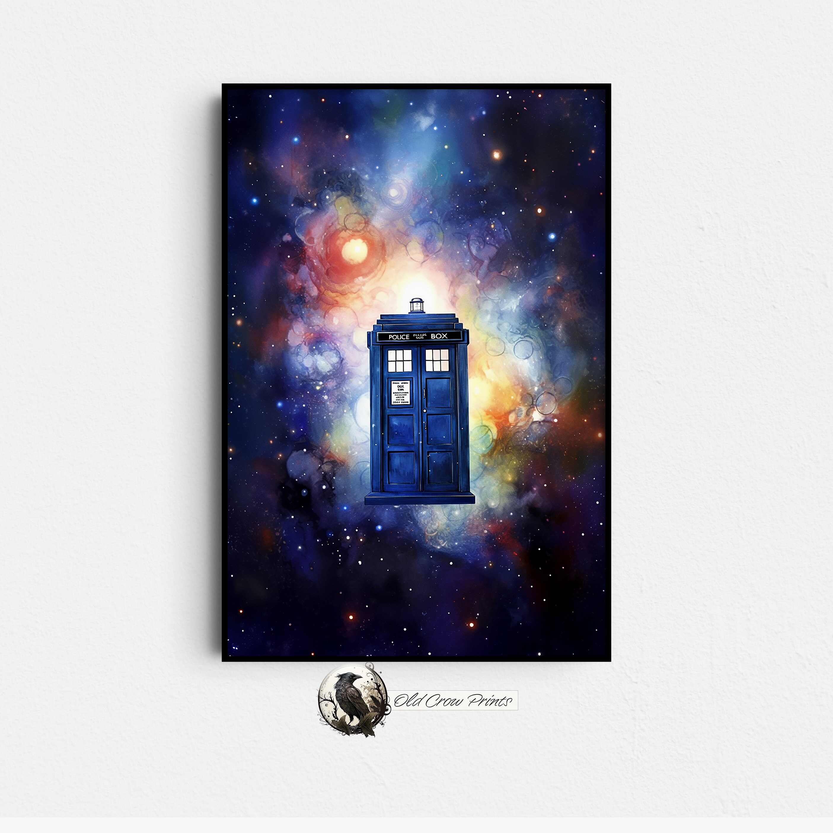 Tardis Universe Watercolor Painting Digital Print, Doctor Who Gift Fan ...