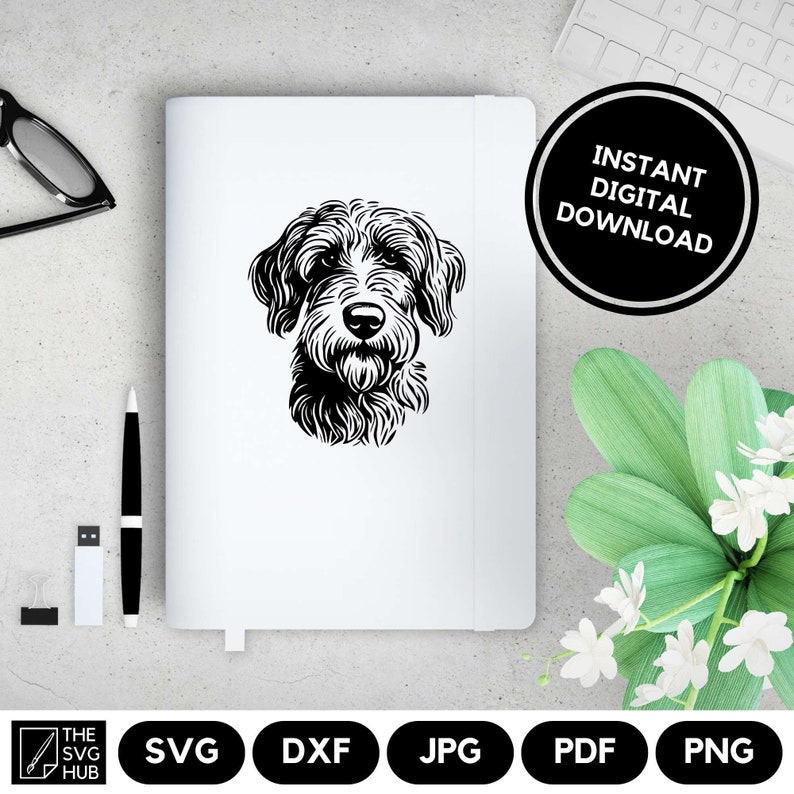 Labradoodle SVG Instant Digital Download - Dog Lover Silhouette Clipart ...