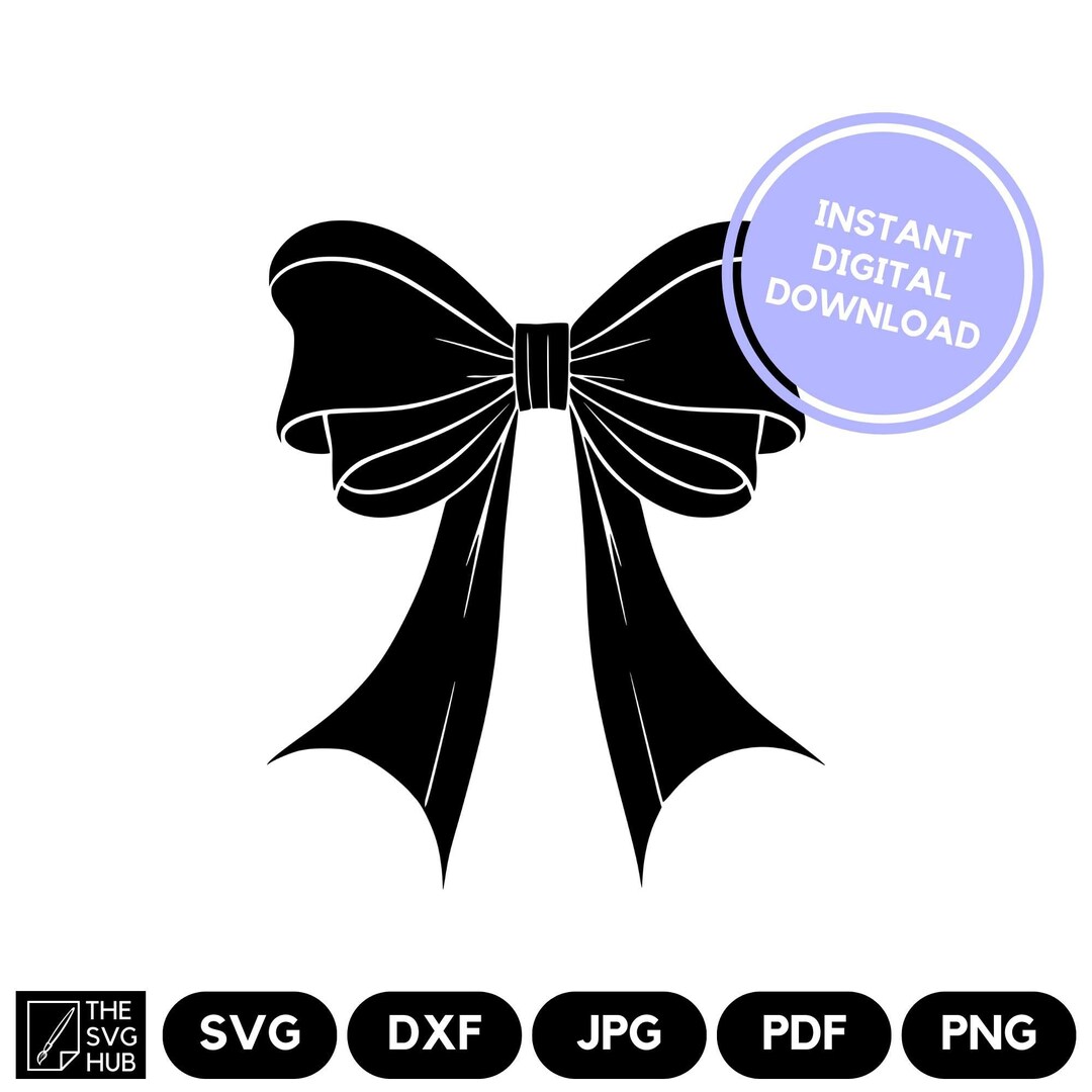 Pretty SVG Bow Instant Digital Download Christmas Decoration Hair ...