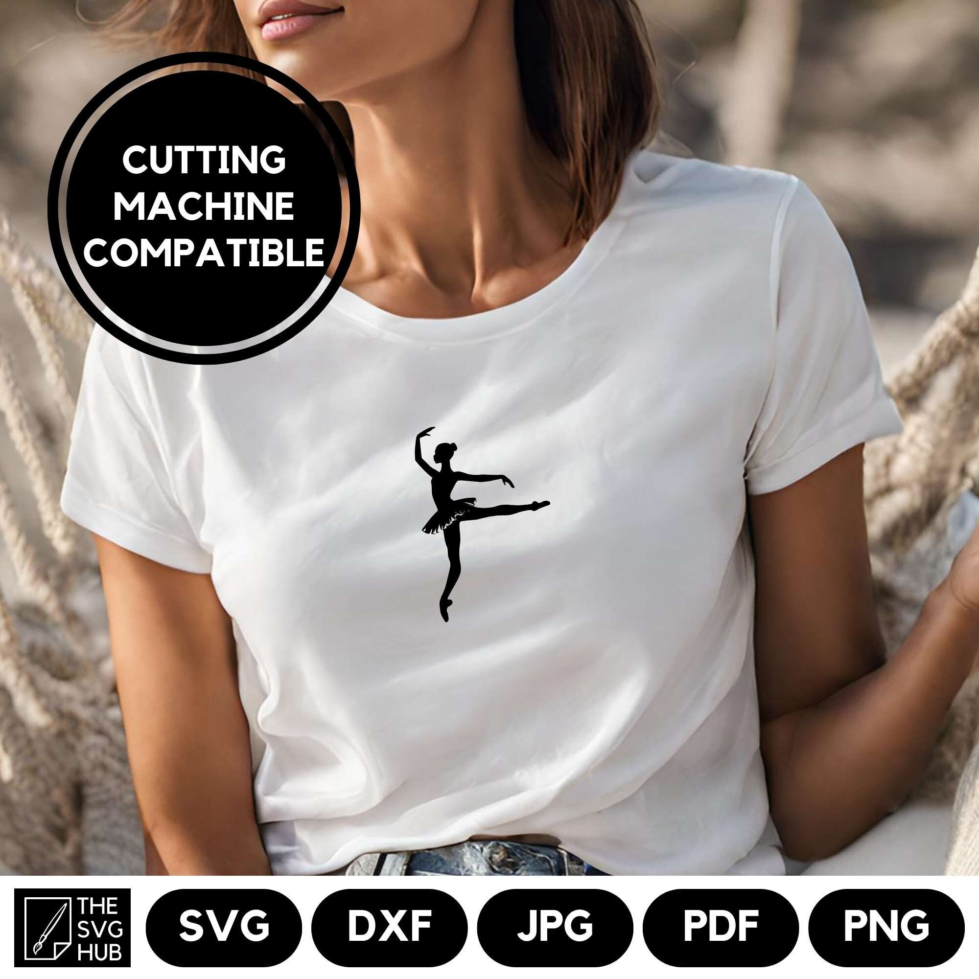 Ballet Dancer SVG Instant Digital Download - Ballerina Silhouette ...