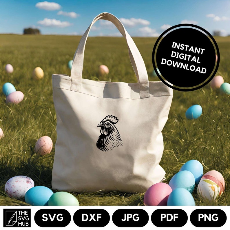 Hen SVG Instant Digital Download - Farm Life Silhouette Clipart ...