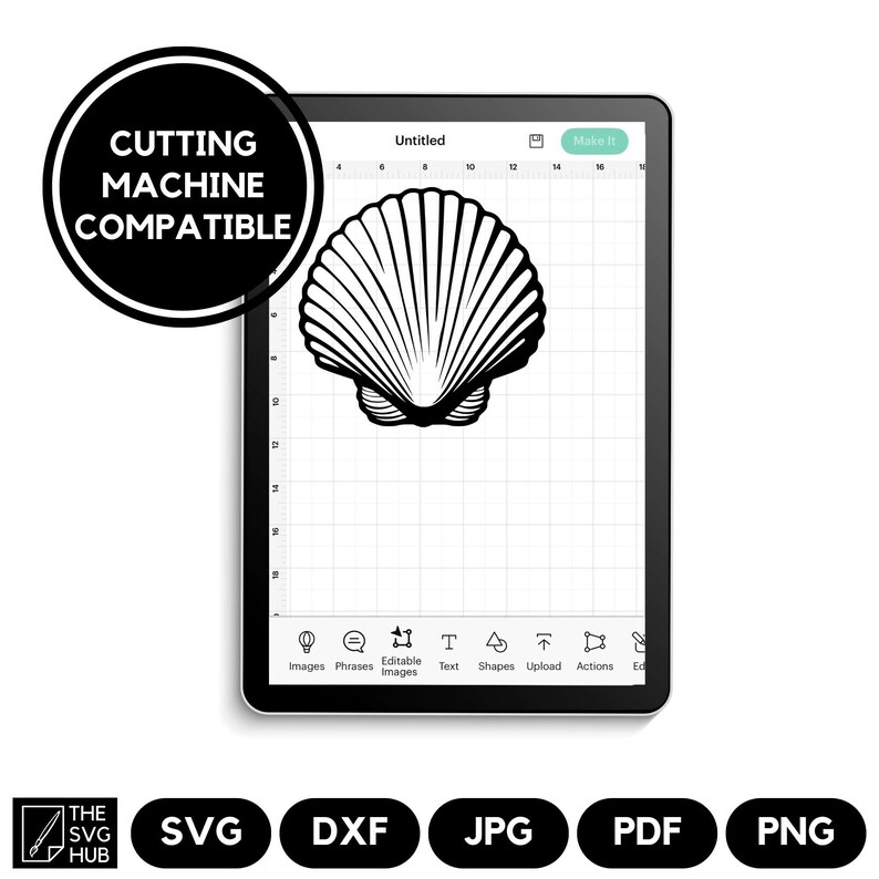 Sea Shell SVG Instant Digital Download - Summertime Silhouette Clipart ...