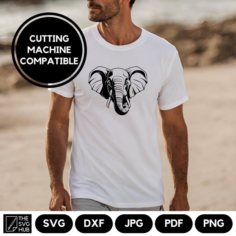 Elephant SVG Digital Download, Printable Wall Art, African Animal ...