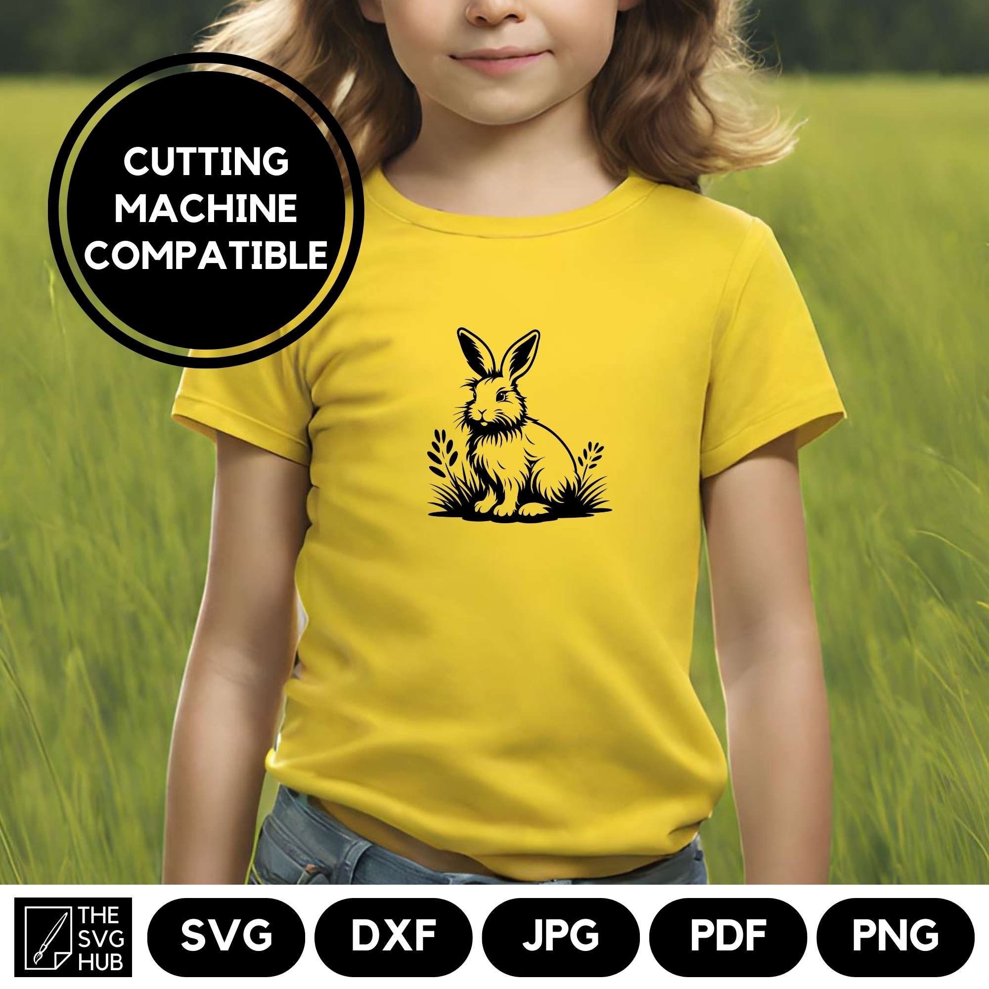 Rabbit SVG Instant Digital Download - Easter Silhouette Clipart ...