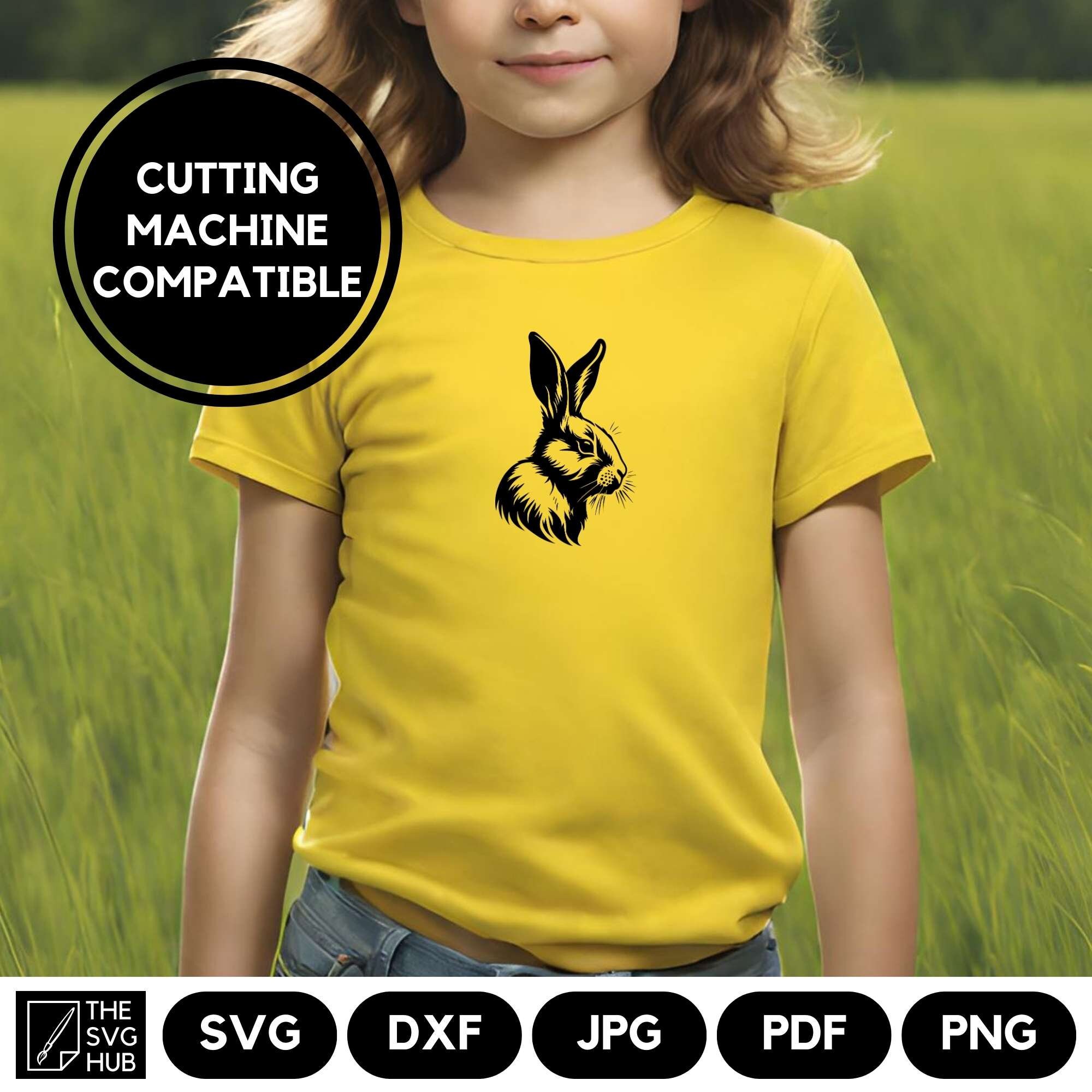 Rabbit SVG Instant Digital Download - Easter Silhouette Clipart ...
