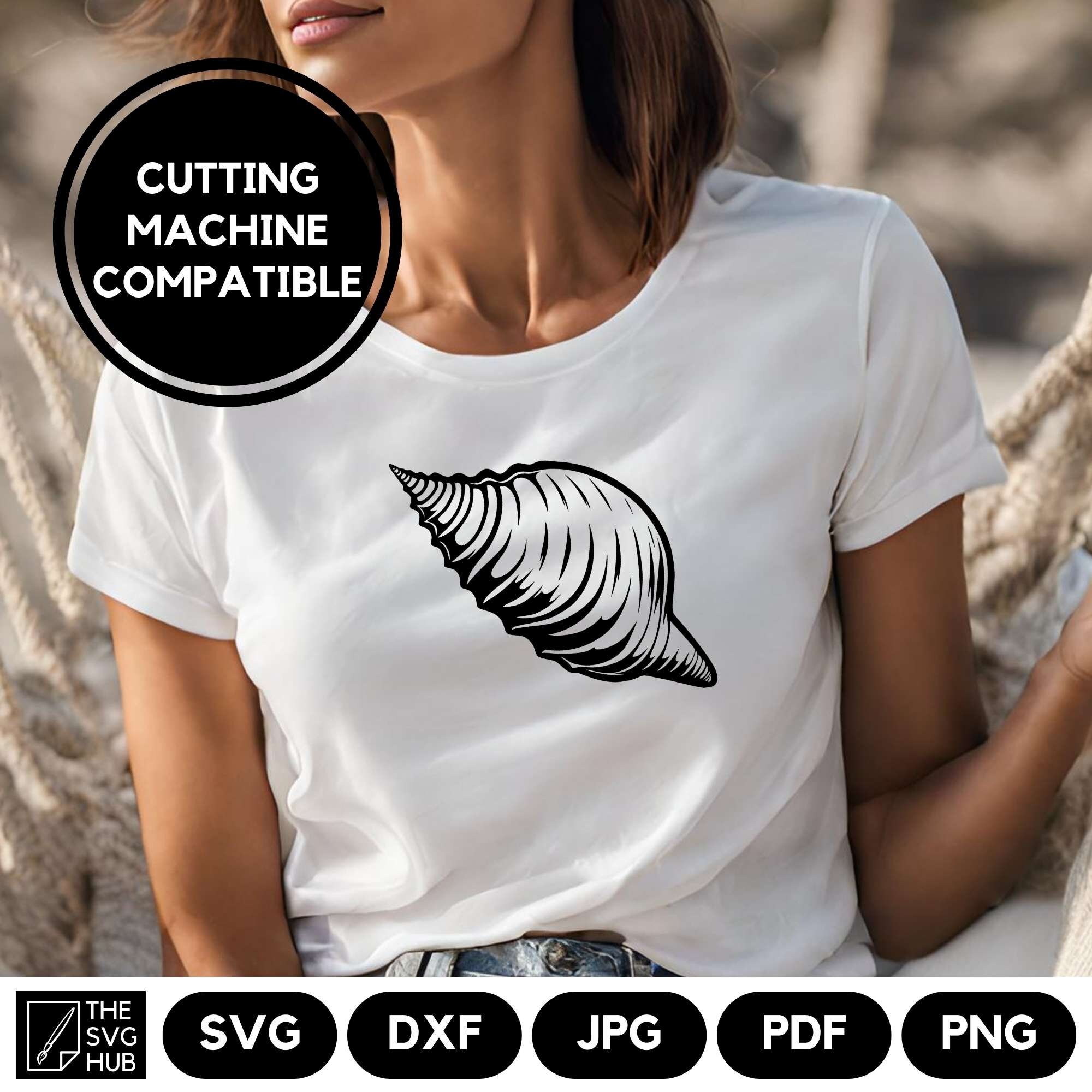 Sea Shell SVG Instant Digital Download Summertime Silhouette Clipart ...