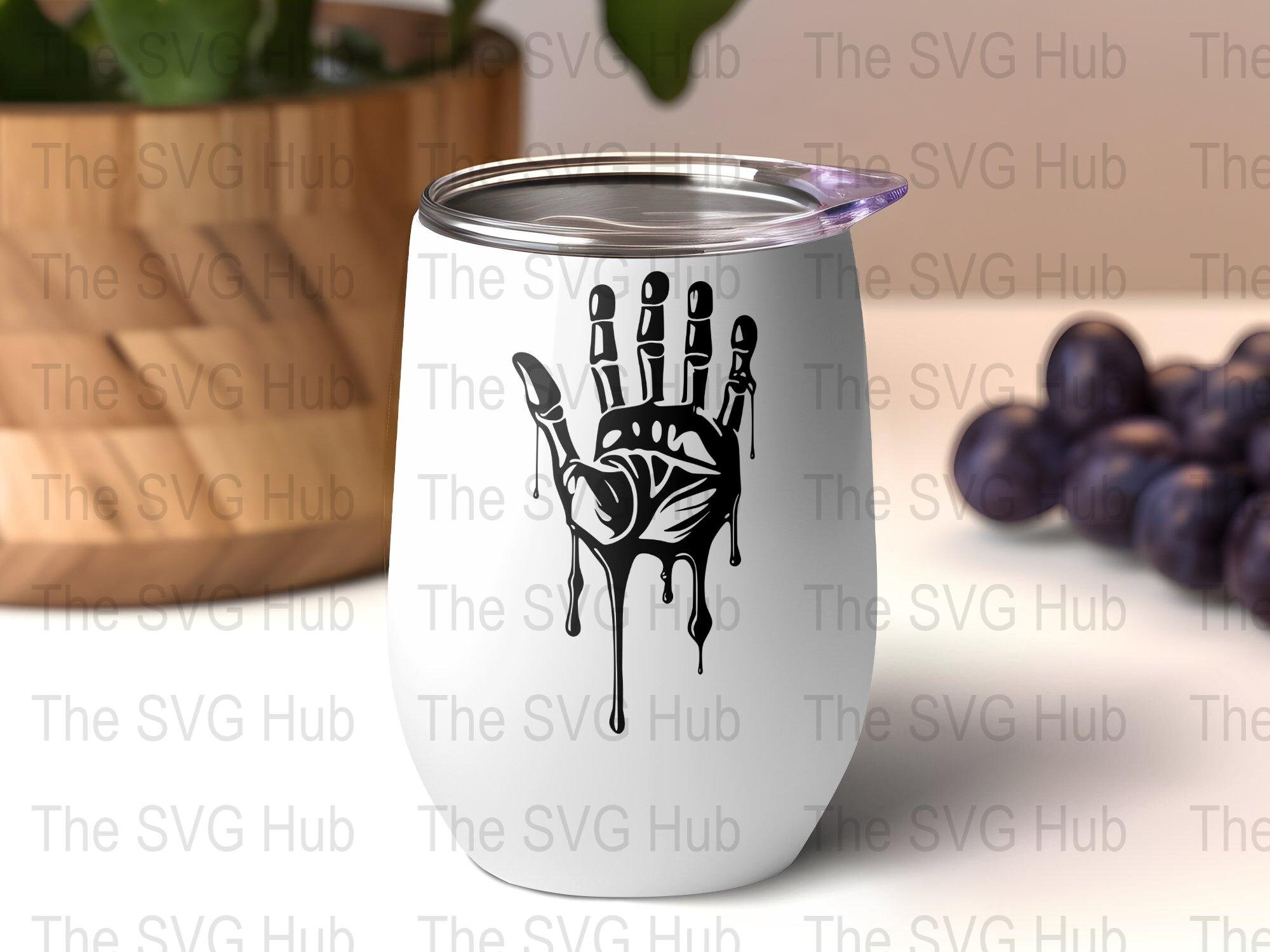 Bloody Handprint SVG Instant Digital Download Halloween Silhouette ...