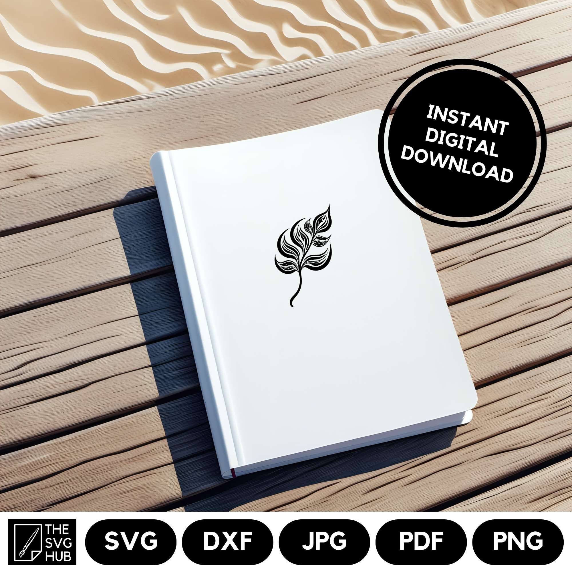 Leaf SVG Instant Digital Download - Botanical Silhouette Clipart ...