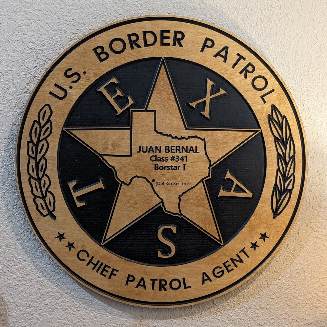 Personalized Texas Border Patrol, Wood Sign, USBP, Texas Wall Decor ...