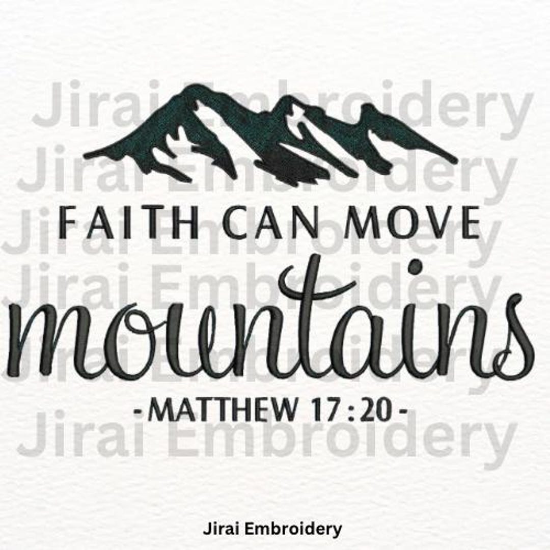 Christian Embroidery File Design | Machine Embroidery Pattern| Faith ...