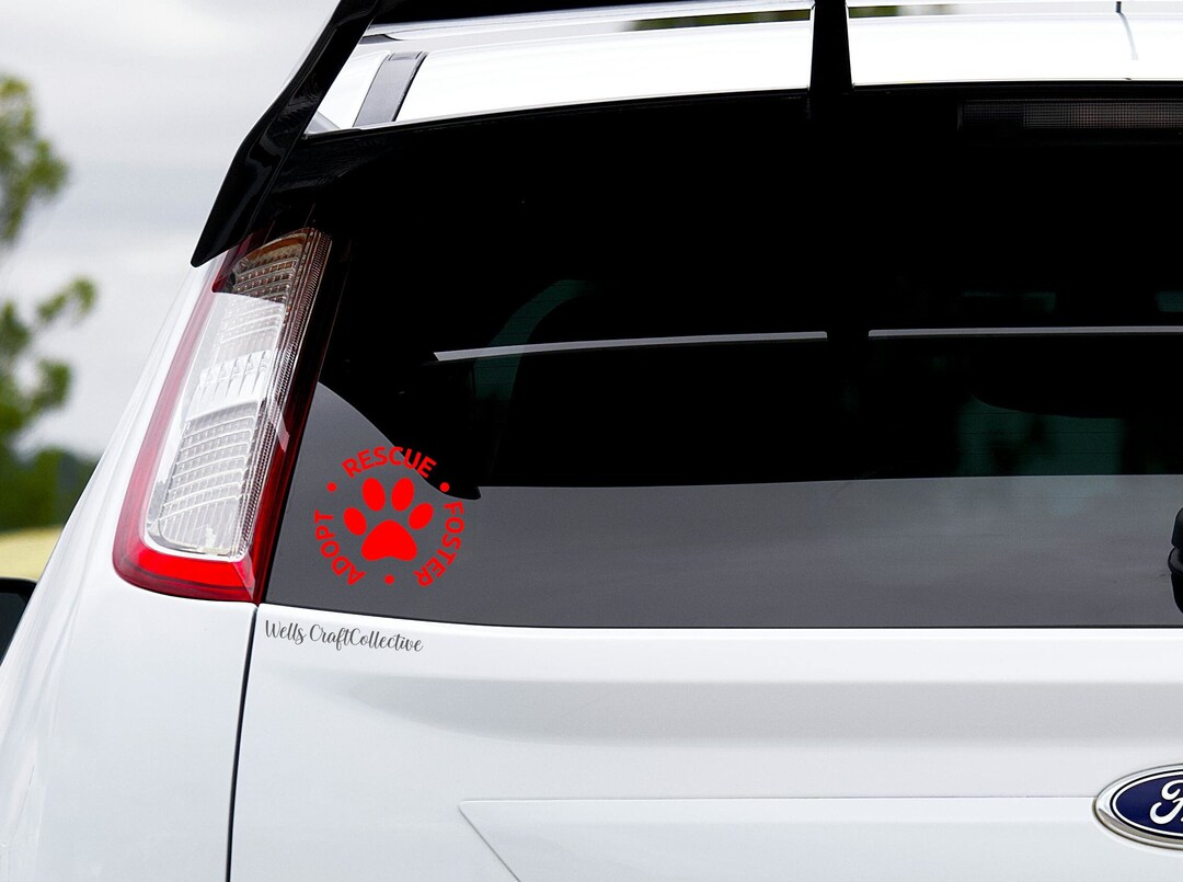 Rescue Animal Decal Permanent Vinyl Perfect for Smooth, Hard Surfaces ...