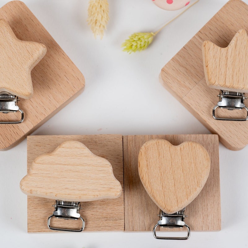 Wood Pacifier Clip - Etsy