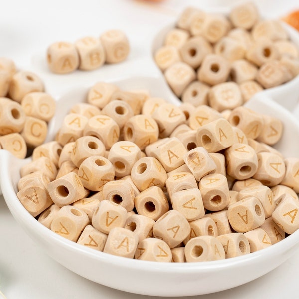 Letter a Wooden Beads - Etsy Letter a Wooden Beads - Etsy