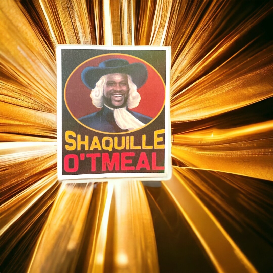 Shaquille Oatmeal Sticker Holographic - Etsy