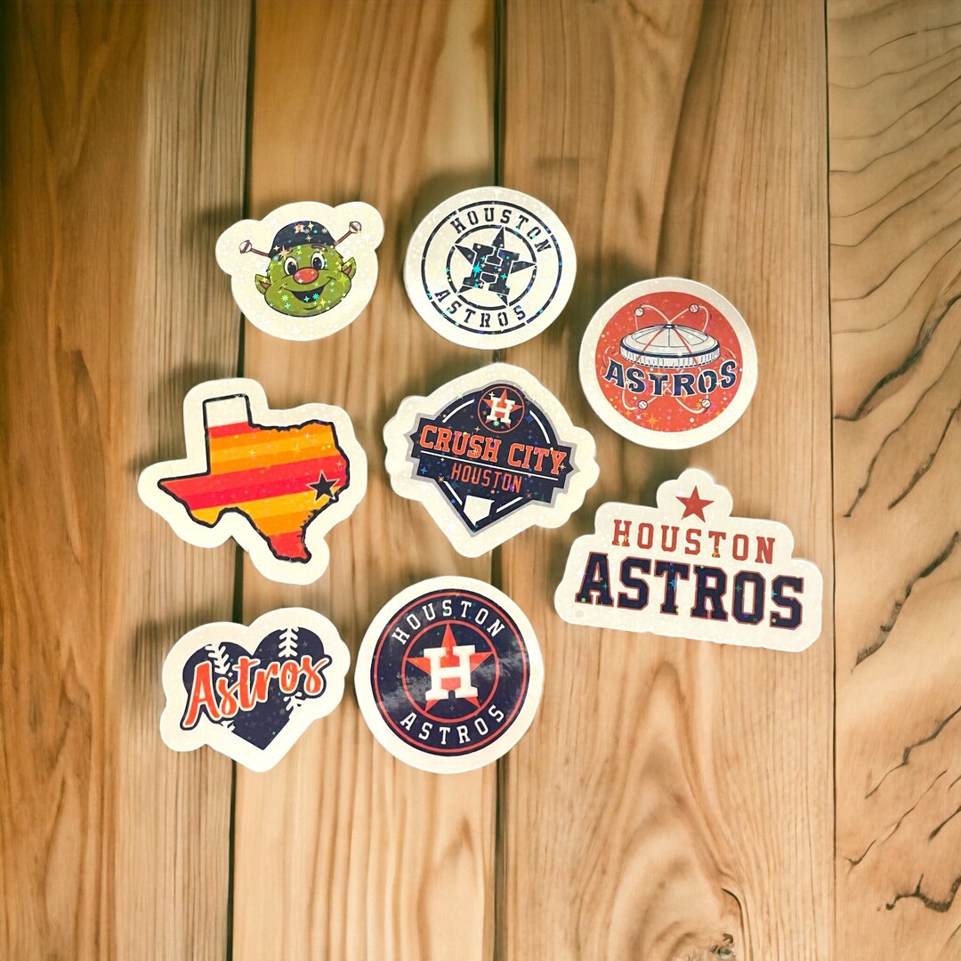 Houston Astros Sticker Glittery/sparkly 8-pack - Etsy