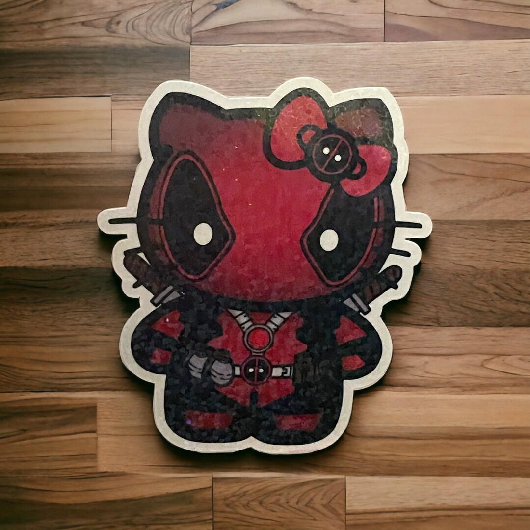 Kitty in Costume Sticker Holographic/dots - Etsy