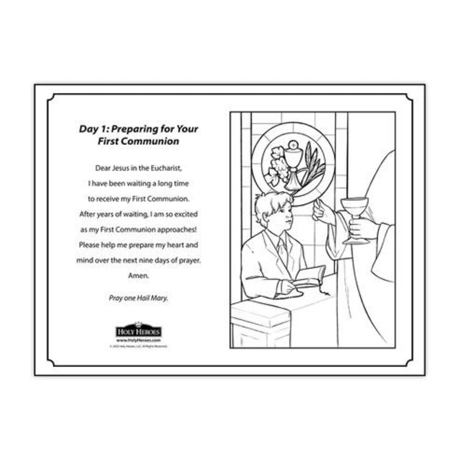 A Novena for First Holy Communion - Etsy