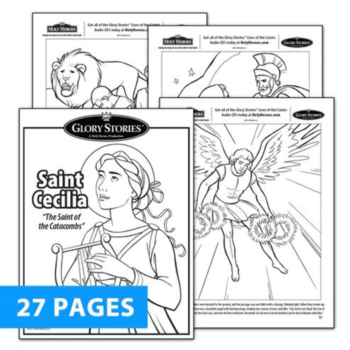 St. Cecilia Coloring Pages [download] - Etsy