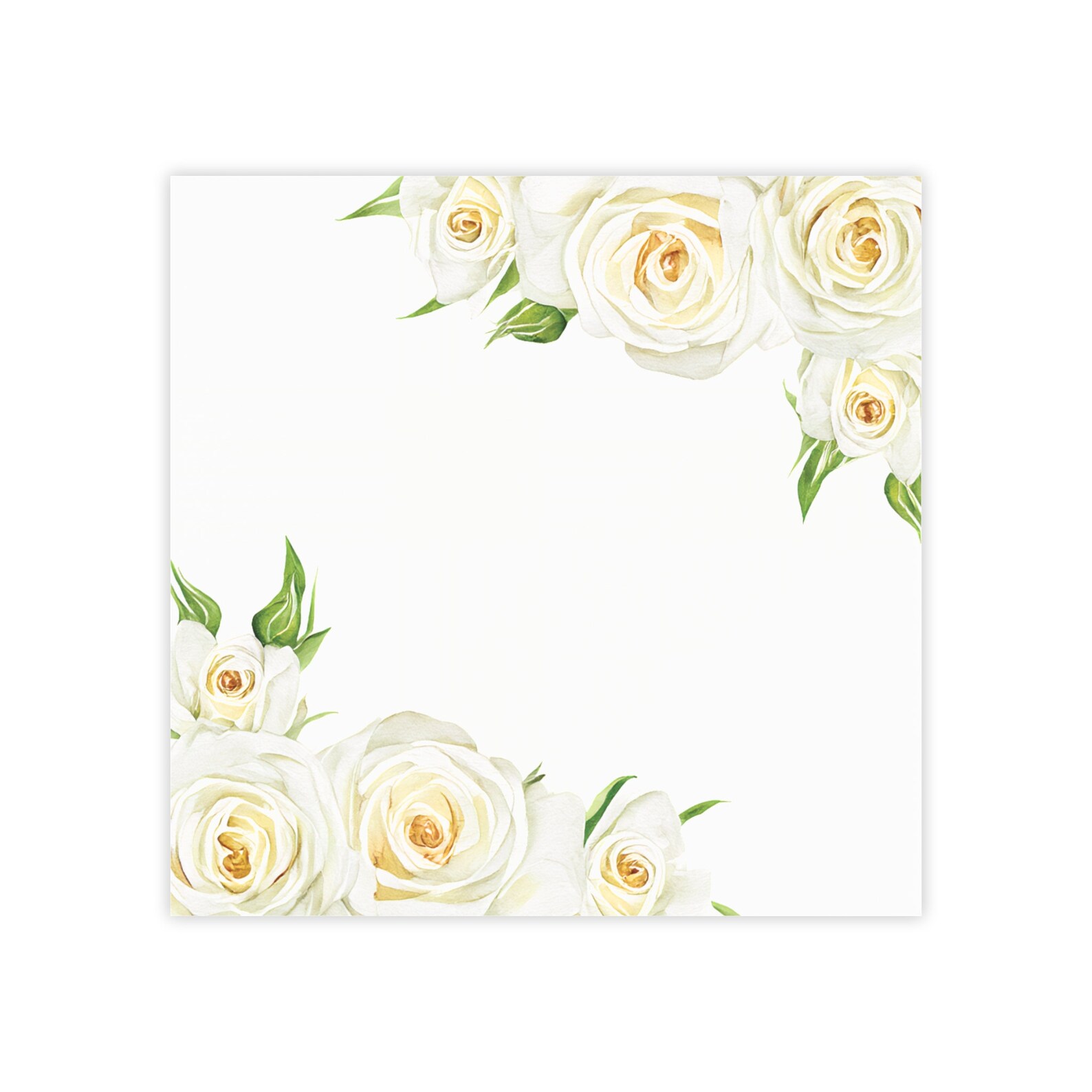 White Rose Post-it® Note Pads - Etsy