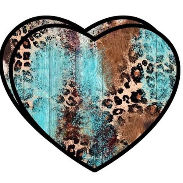 Turquoise Heart - Etsy