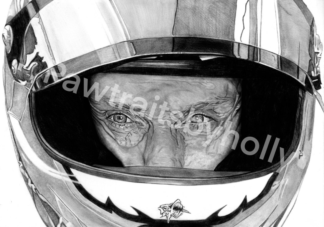 Carl Fogarty Helmet Print - Etsy