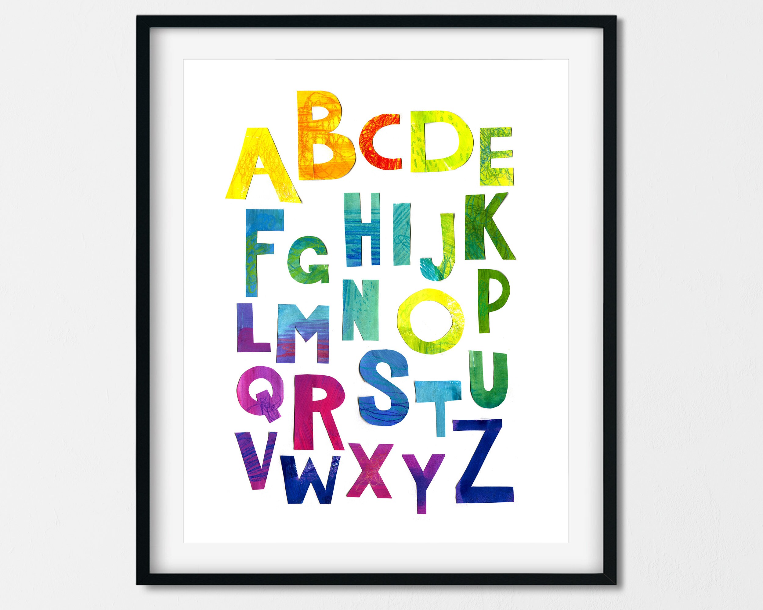 Posters English Alphabet and Numbers. Decor for the Nursery and Class ...