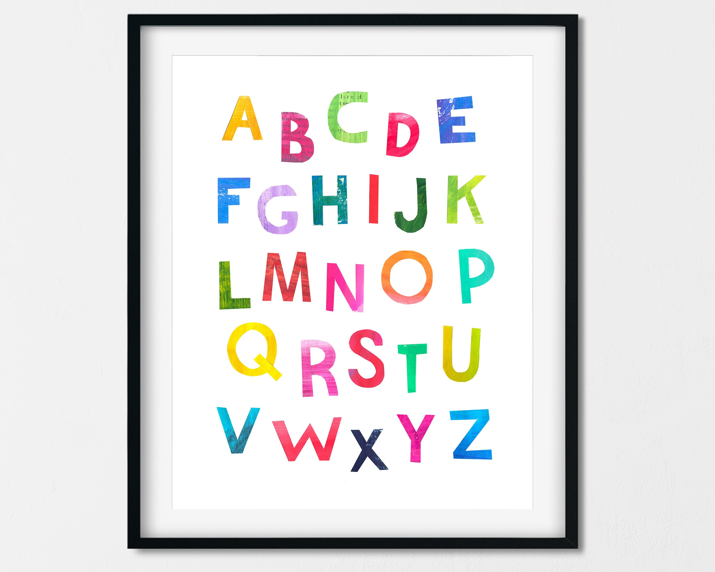 Posters English Alphabet and Numbers. Decor for the Nursery and Class ...