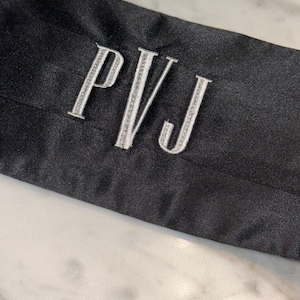 Monogrammed Men's Formal Cummerbund - Etsy