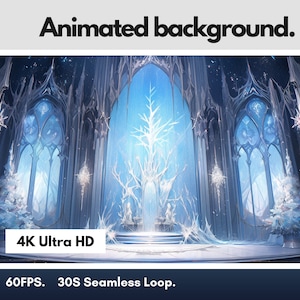 4K Animated Background | Streaming, Vtuber, Twitch, Youtube | Snow ...