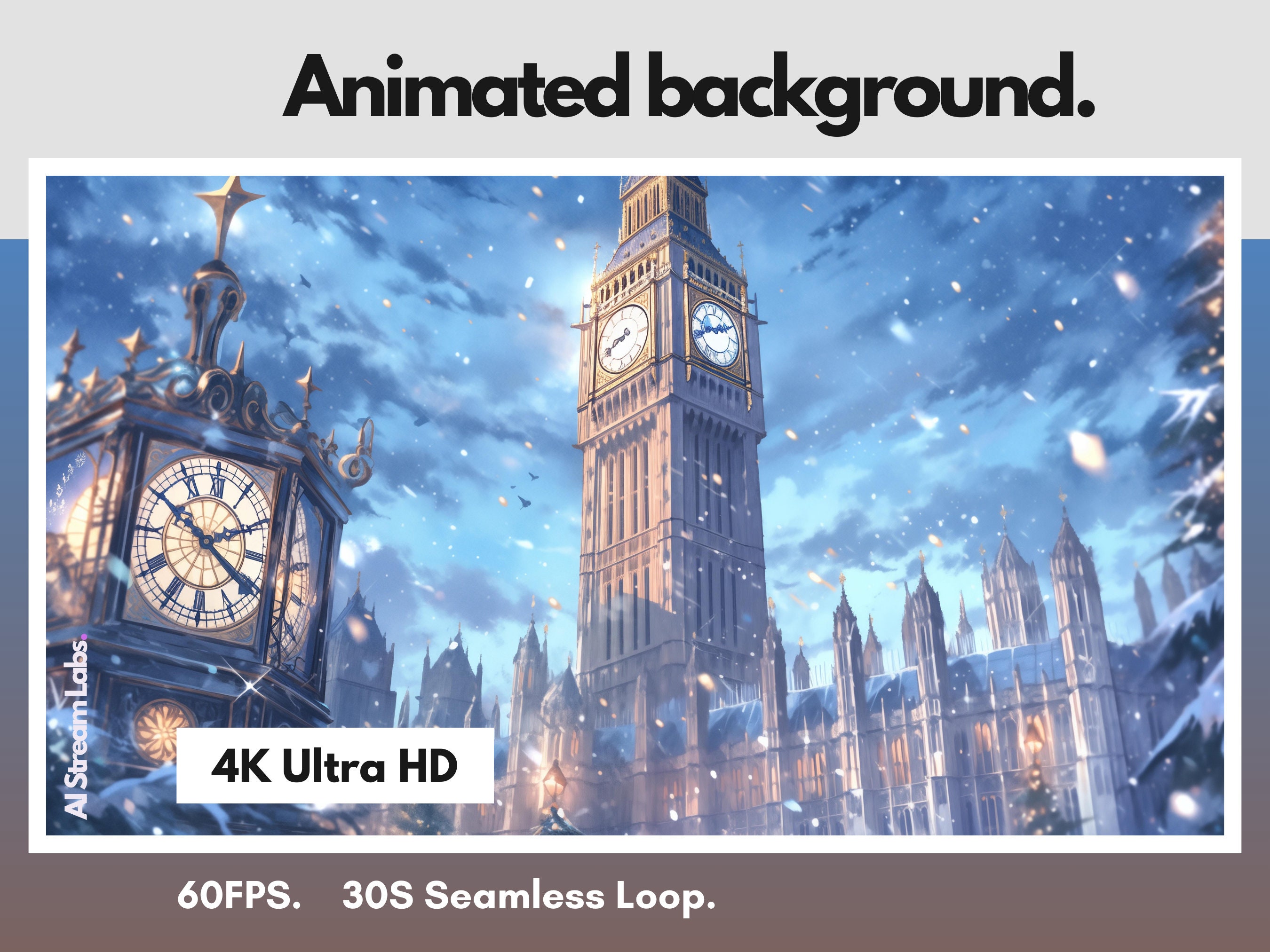 4K Animated Background Live Wallpaper, Streaming, Vtuber, Twitch ...