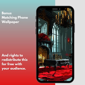 4K Animated Background Gothic Vampire Red Room | Live Wallpaper ...