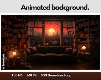 4K Animated Background Streaming Vtuber Twitch Youtube - Etsy