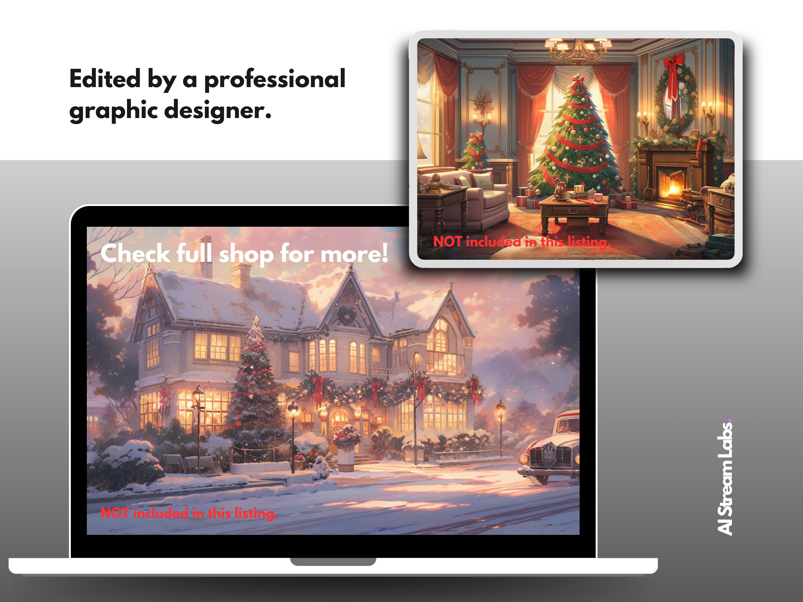 4K Animated Background Streaming, Vtuber, Twitch, Youtube Snow Queen ...