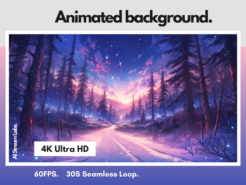 4K Animated Background | Live Wallpaper, Streaming, Vtuber, Twitch ...