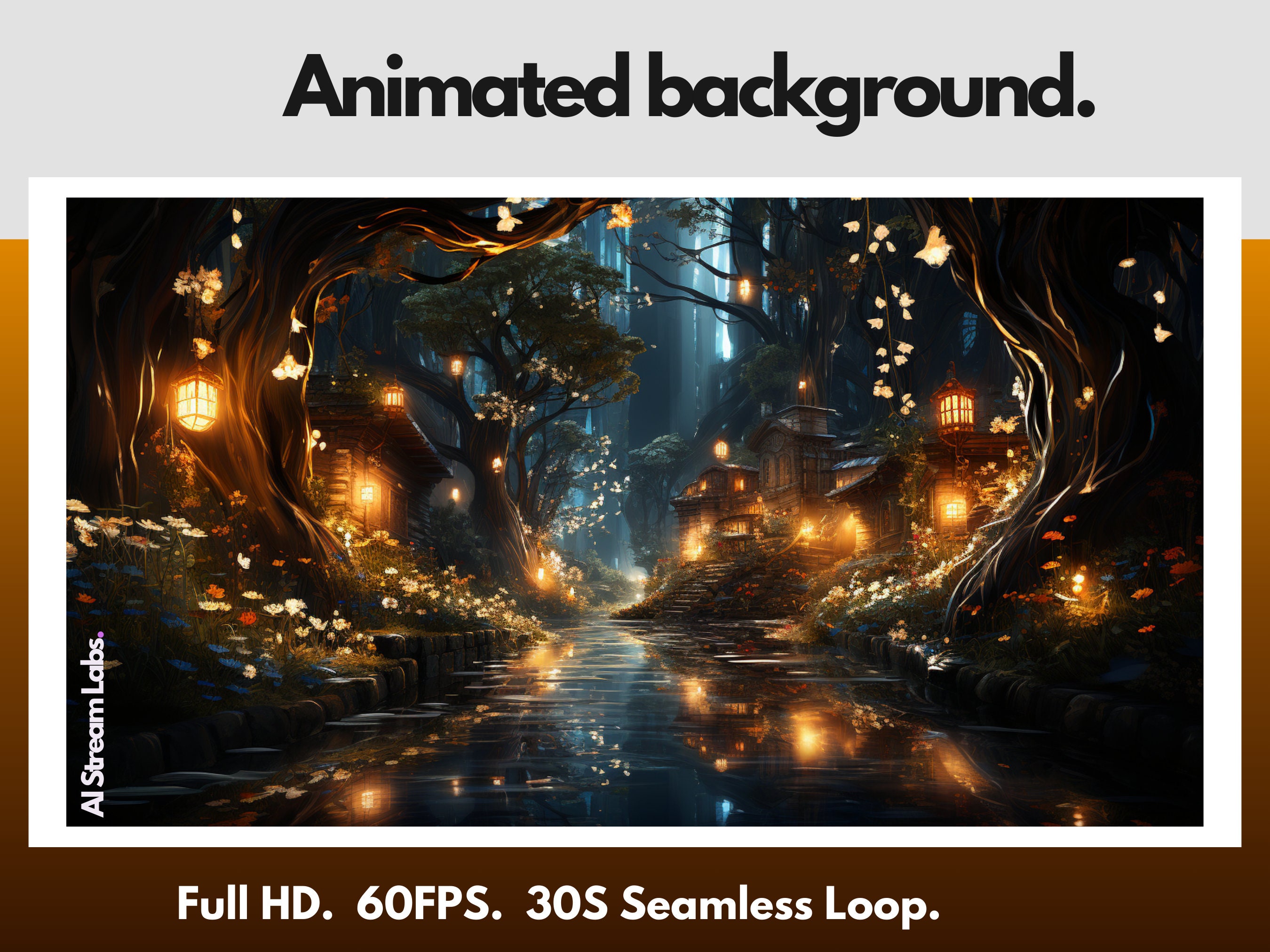 4K Animated Background | Streaming, Vtuber, Twitch, Youtube | Enchanted ...