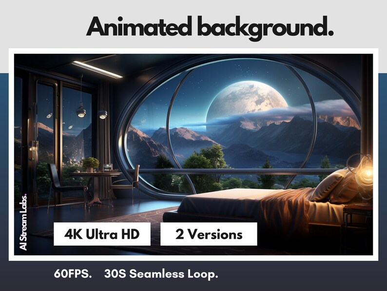 4K Animated Background | Streaming, Vtuber, Twitch, Youtube | Cozy ...