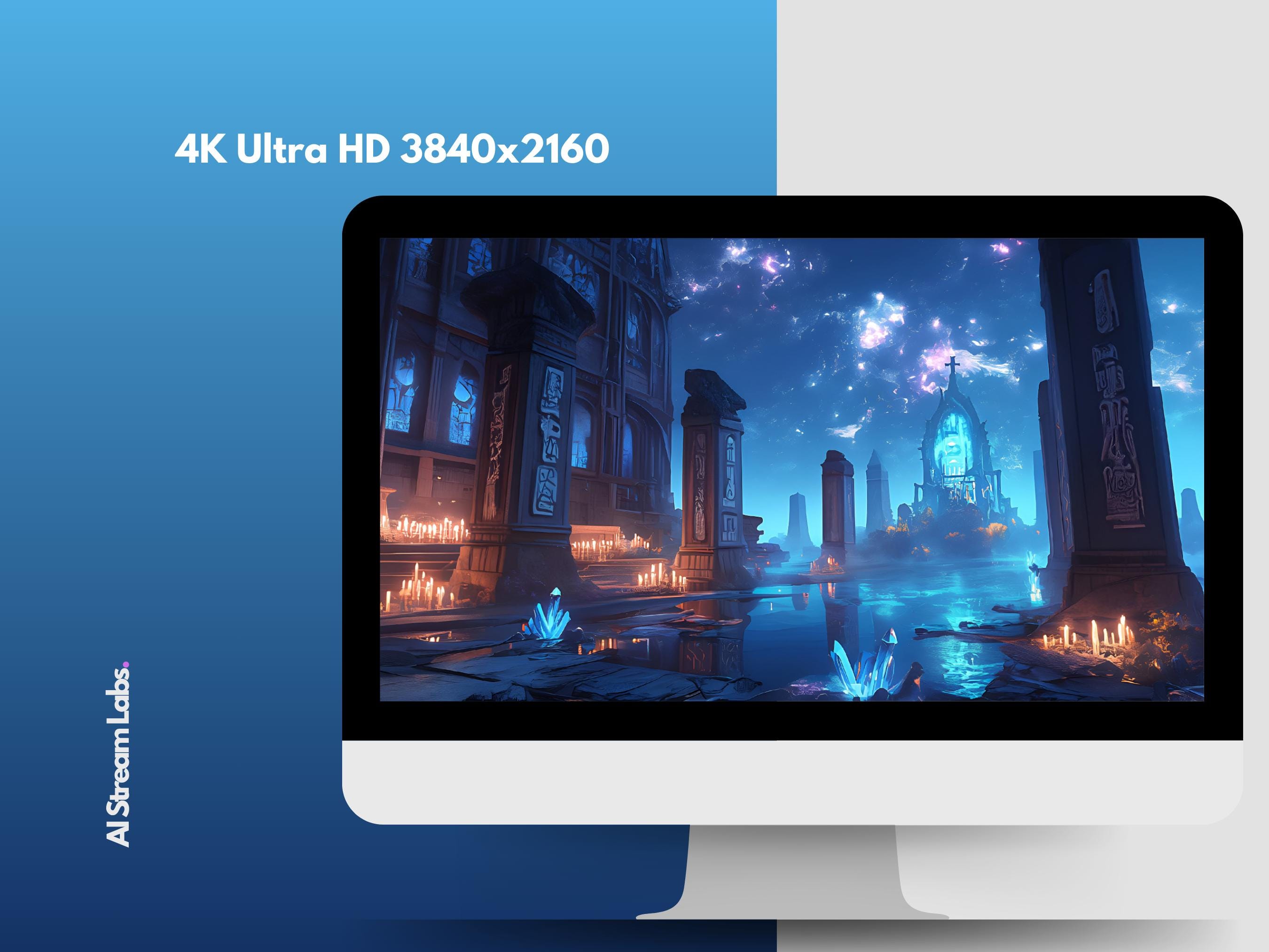 4K Animated Starlit Ruins Background: Vtuber, Twitch, Youtube + Mobile ...