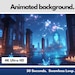 4K Animated Starlit Ruins Background: Vtuber, Twitch, Youtube + Mobile ...
