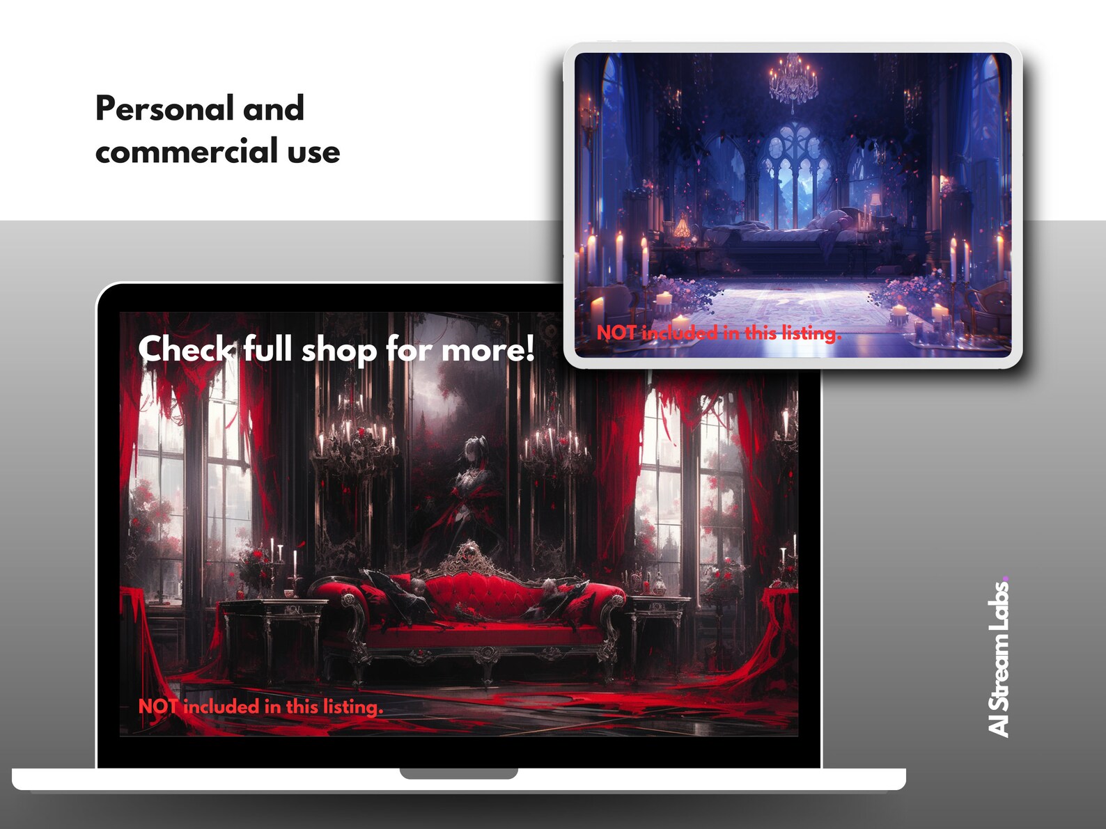 4K Animated Background Enchanted Elven Library | Streaming, Vtuber ...